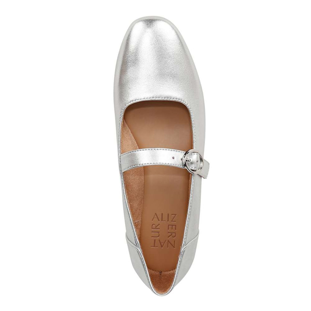 Kelly Mary-Jane Flat - Silver – Naturalizer