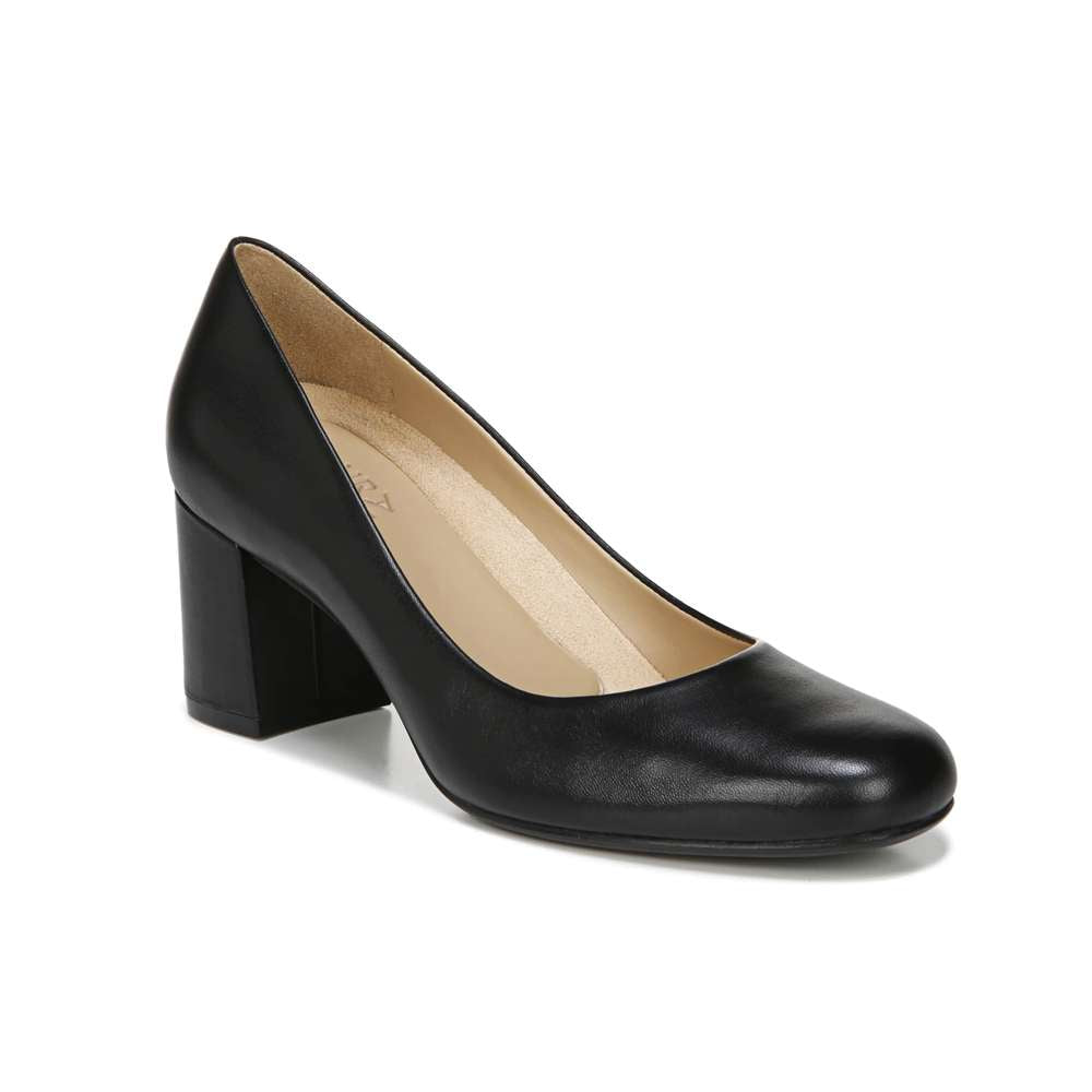 Whitney Block Heel - Black – Naturalizer