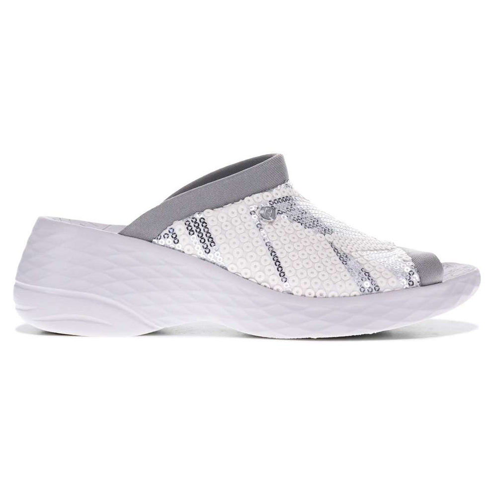 Jubiliee Slide - White/Silver – Naturalizer