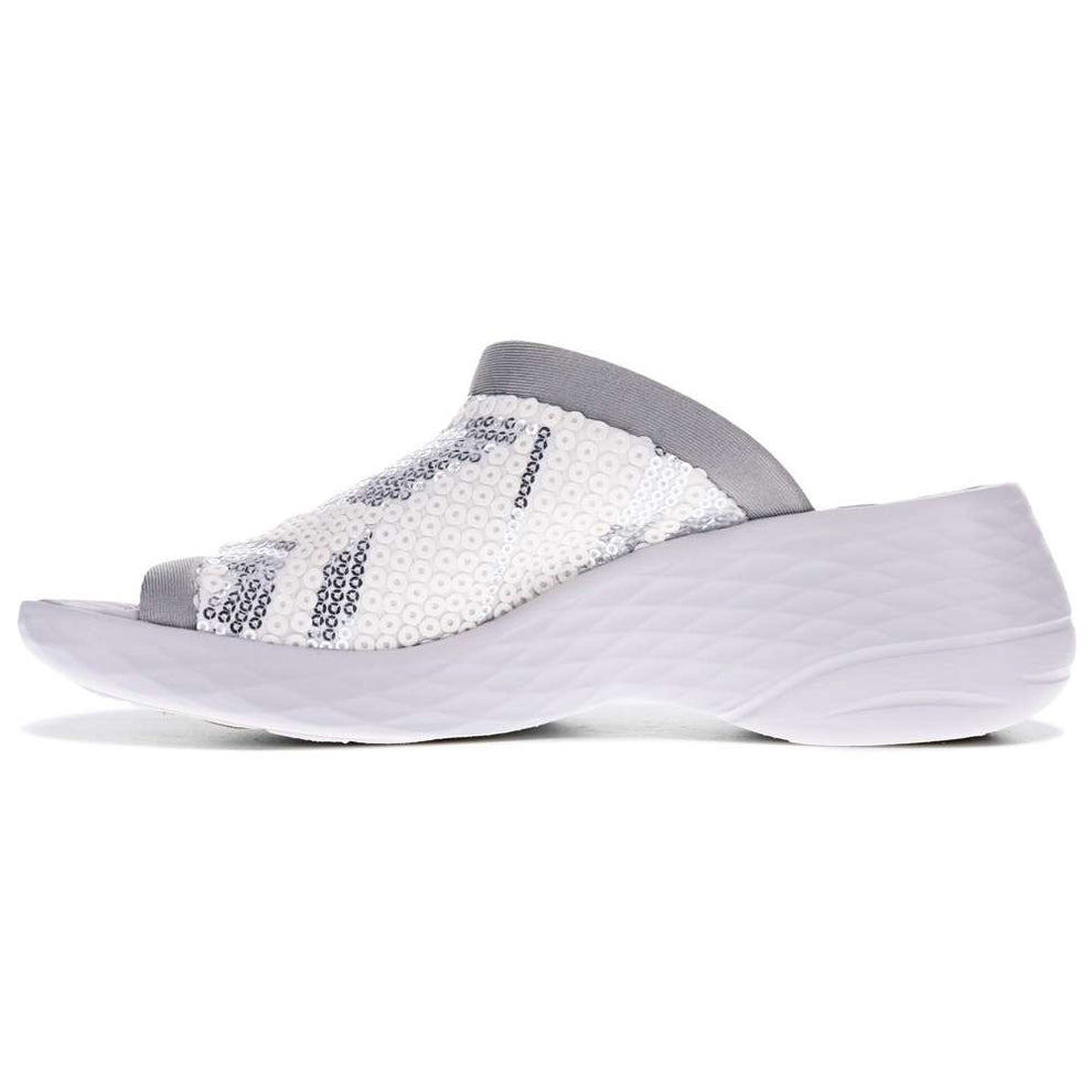 Jubiliee Slide - White/Silver – Naturalizer
